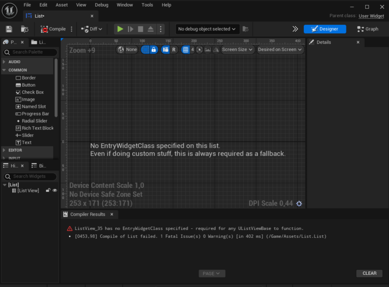 Unreal: How to Use ListView in 4 Easy Steps – Neutronio Games